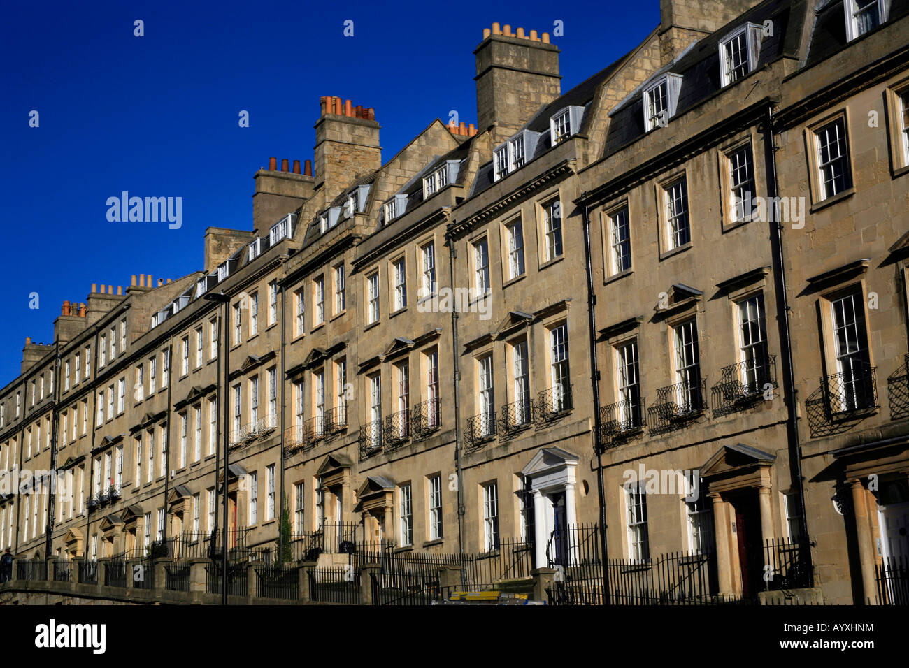 Georgian terrace, Lansdown Road, Bath, Somerset, England Stock Photo ...