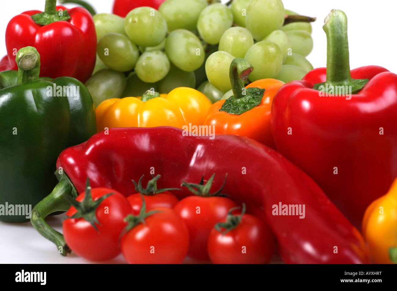 Fruit and Peppers Stock Photo - Alamy