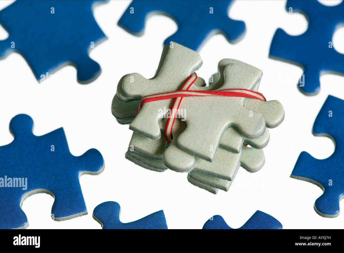 A stack of jigsaw pieces Stock Photo - Alamy