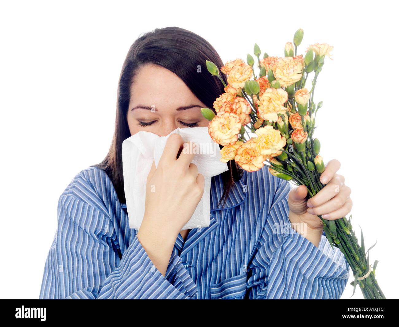 Hayfever woman flowers hi-res stock photography and images - Alamy