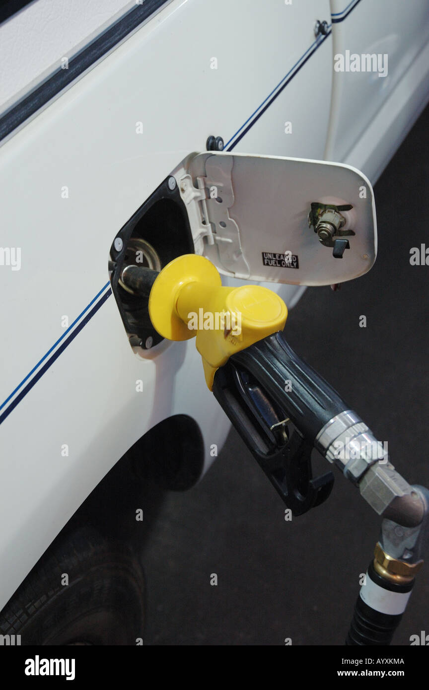 Petrol pump at a gas station Stock Photo - Alamy
