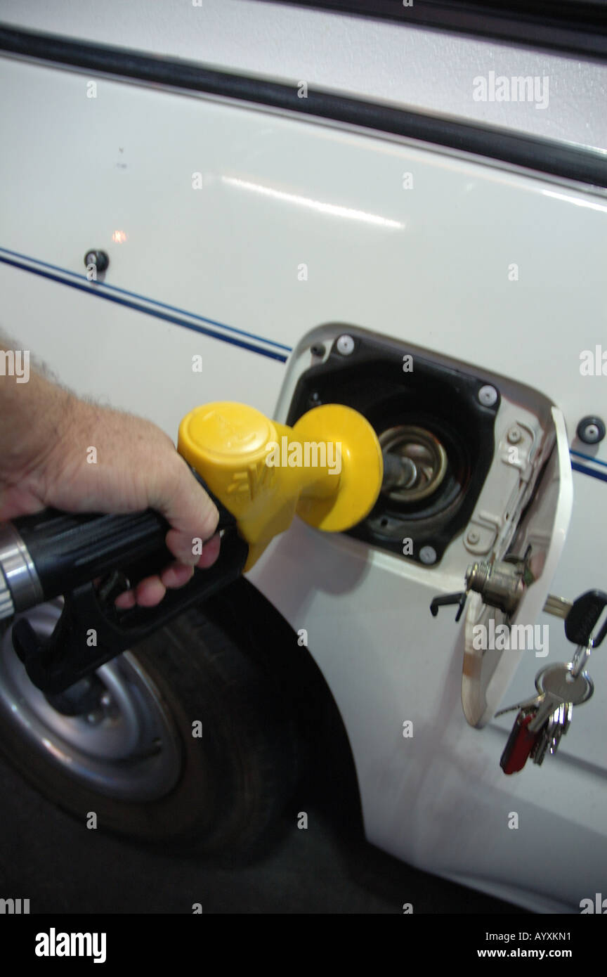 fill it her up Australia australian petrol station Stock Photo - Alamy