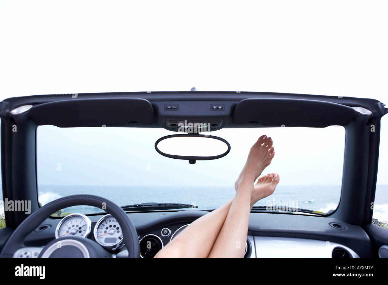 Legs in car hi-res stock photography and images - Alamy