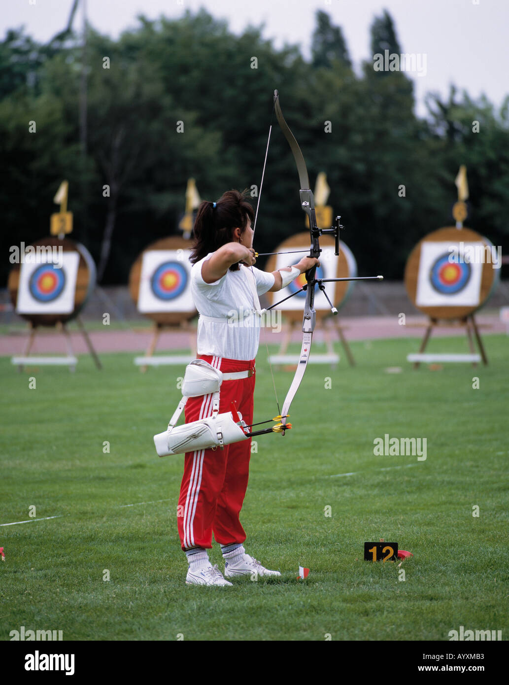 sports, archery, women, woman, marksman, marksmen, shot, shoot, target ...