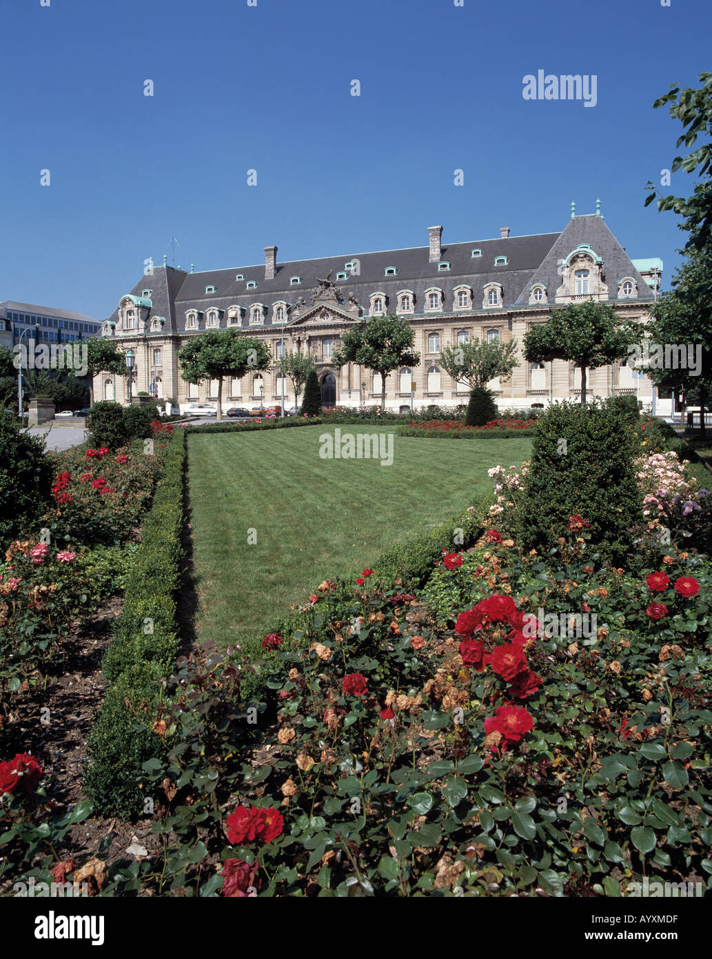 Verwaltungsgebaeude der Arbed in Luxemburg, Luxemburg Stock Photo - Alamy
