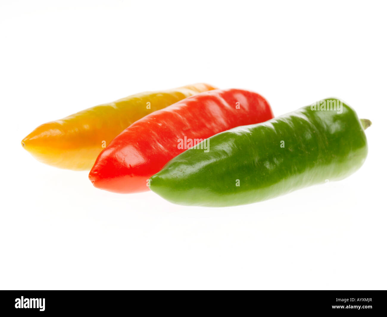 Chilli peppers selection Cut Out Stock Images & Pictures - Alamy