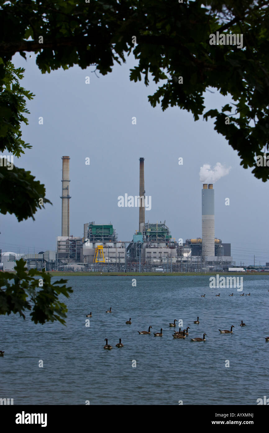 Progress Energy Power Plant in Asheville, North Carolina, U.S.A. at a ...