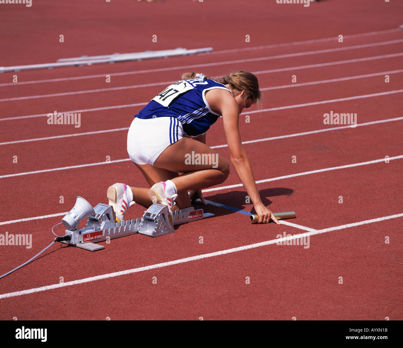 sports, athletics, race, run, running, women, starting runner, starting ...