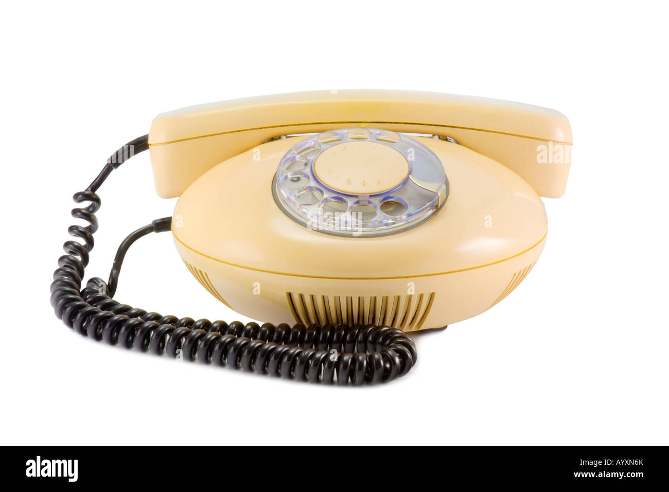 the retro design telephone isolated on white background Stock Photo - Alamy