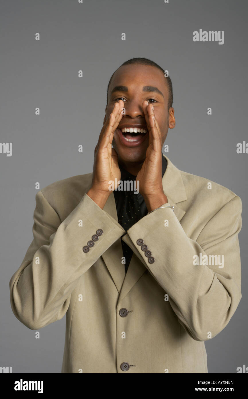 Businessman with open, cupped hands hi-res stock photography and images ...