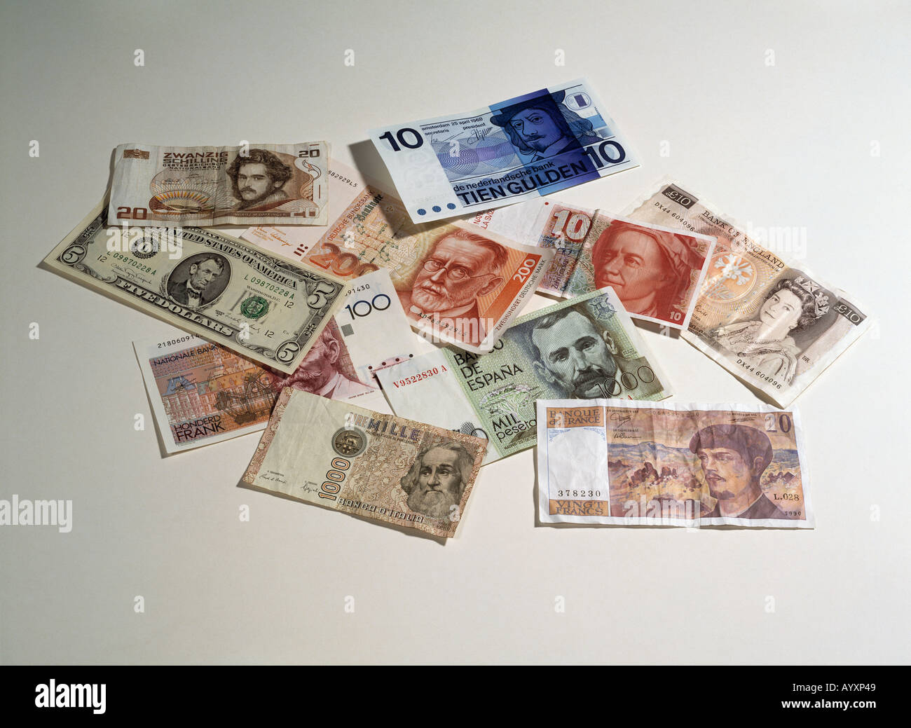 international bank notes, money, currency Stock Photo - Alamy