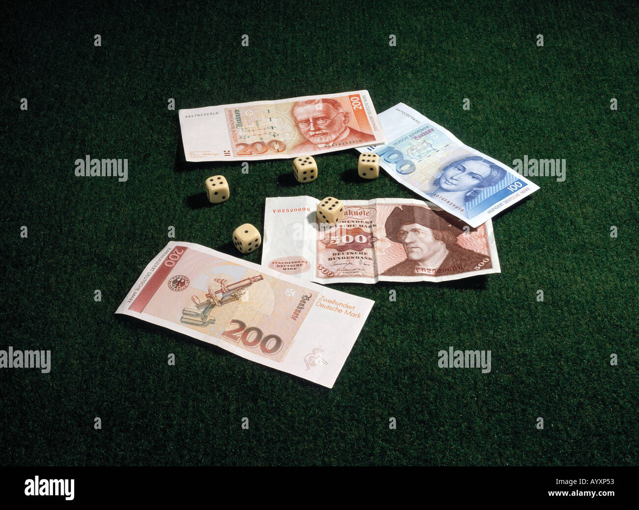 German bank notes hi-res stock photography and images - Alamy