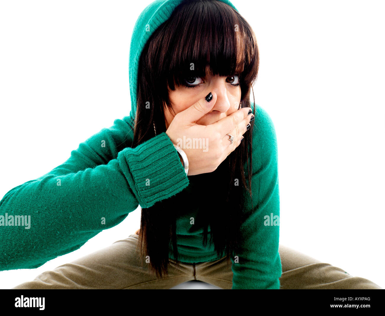 Shocked Teenage Girl Model Released Stock Photo - Alamy