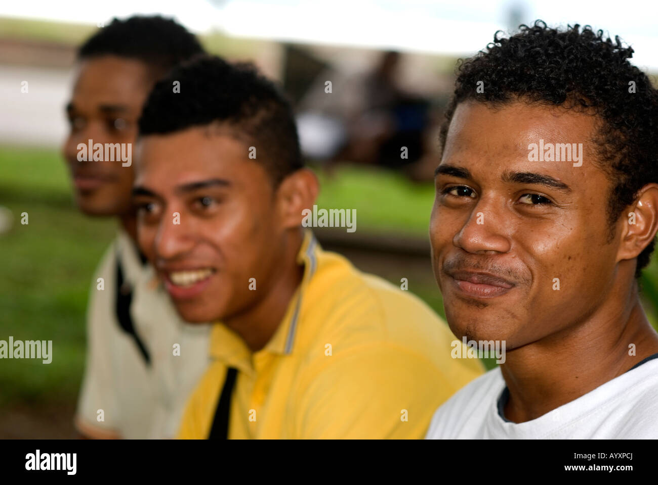 fiji suva boys in sukuna park Stock Photo - Alamy