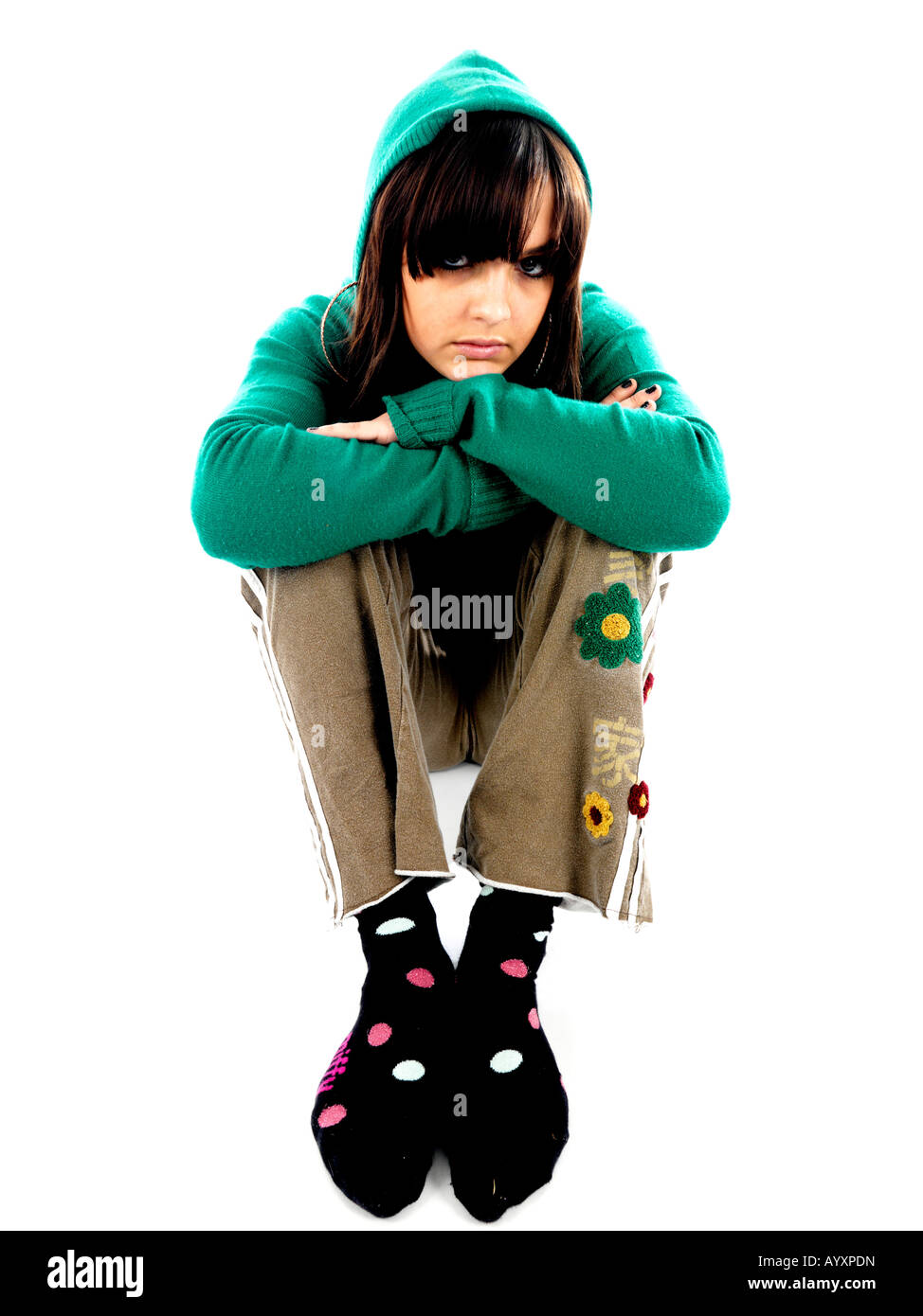 Moody Teenage Girl Model Released Stock Photo - Alamy