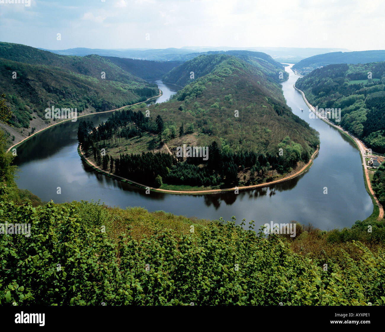 Saarschleife bei Mettlach-Orscholz im Saarland Stock Photo - Alamy