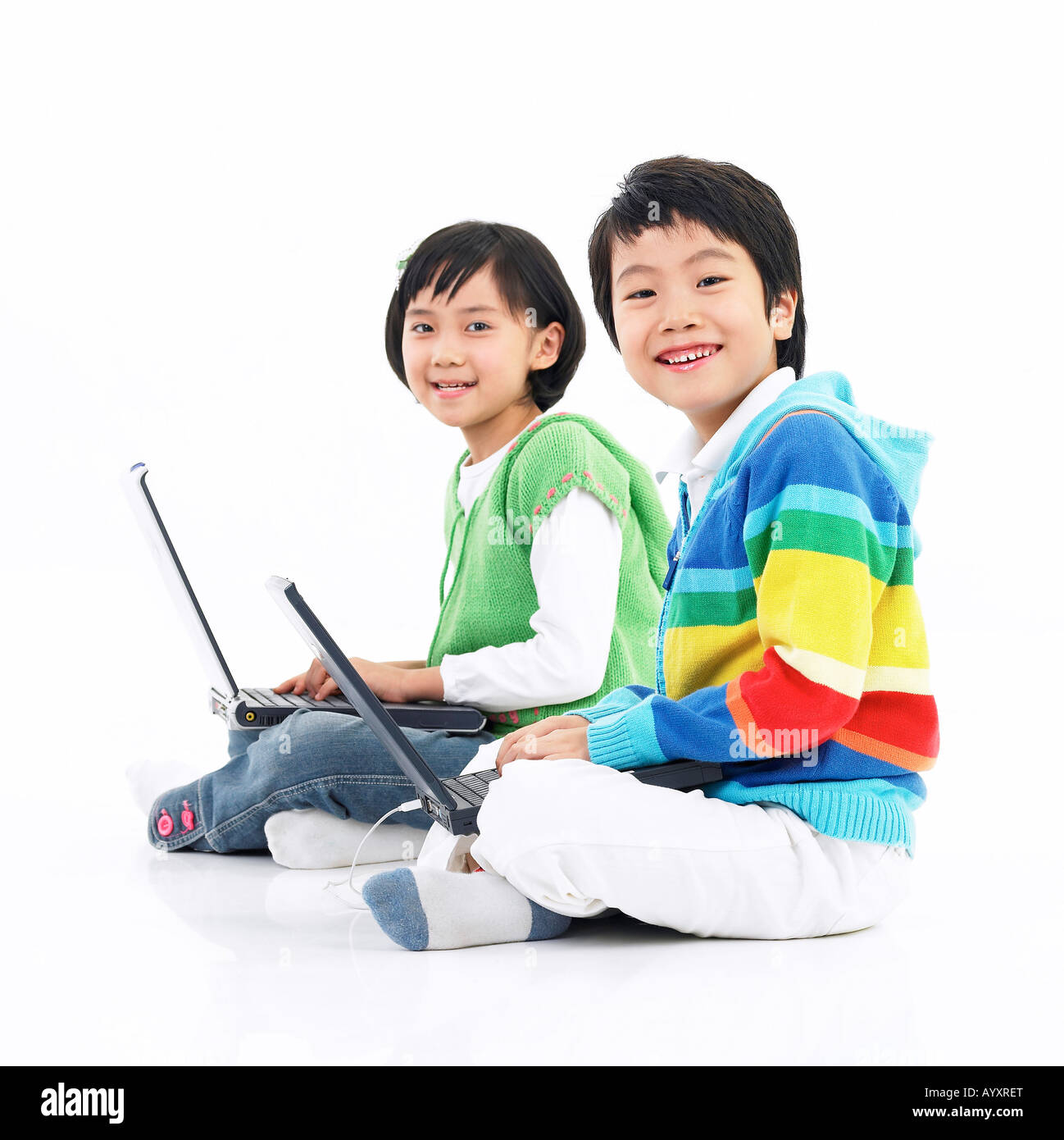 Korean student computer Cut Out Stock Images & Pictures - Alamy
