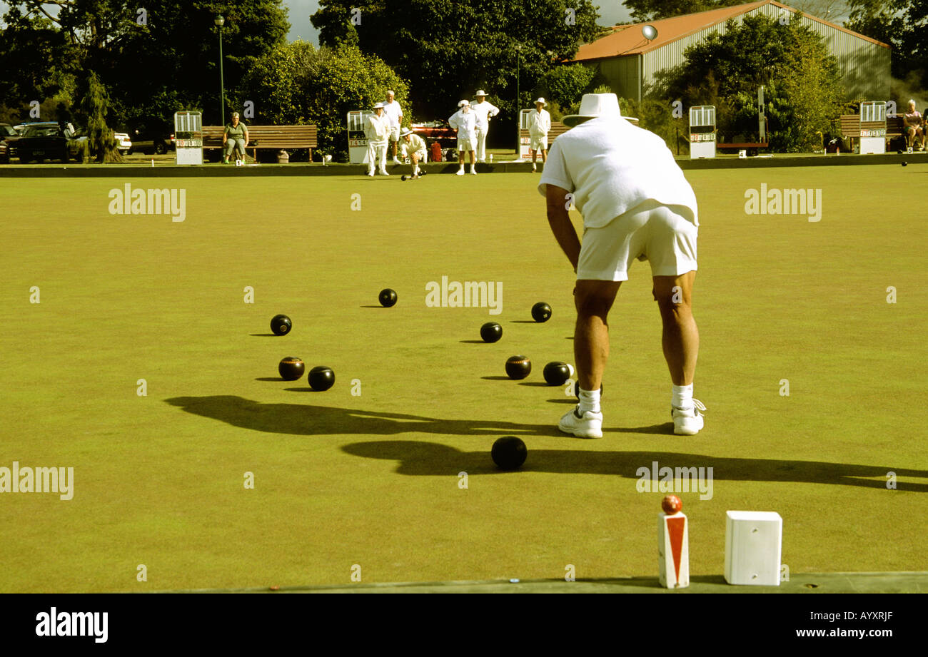 Lawn bowls new zealand hi-res stock photography and images - Alamy