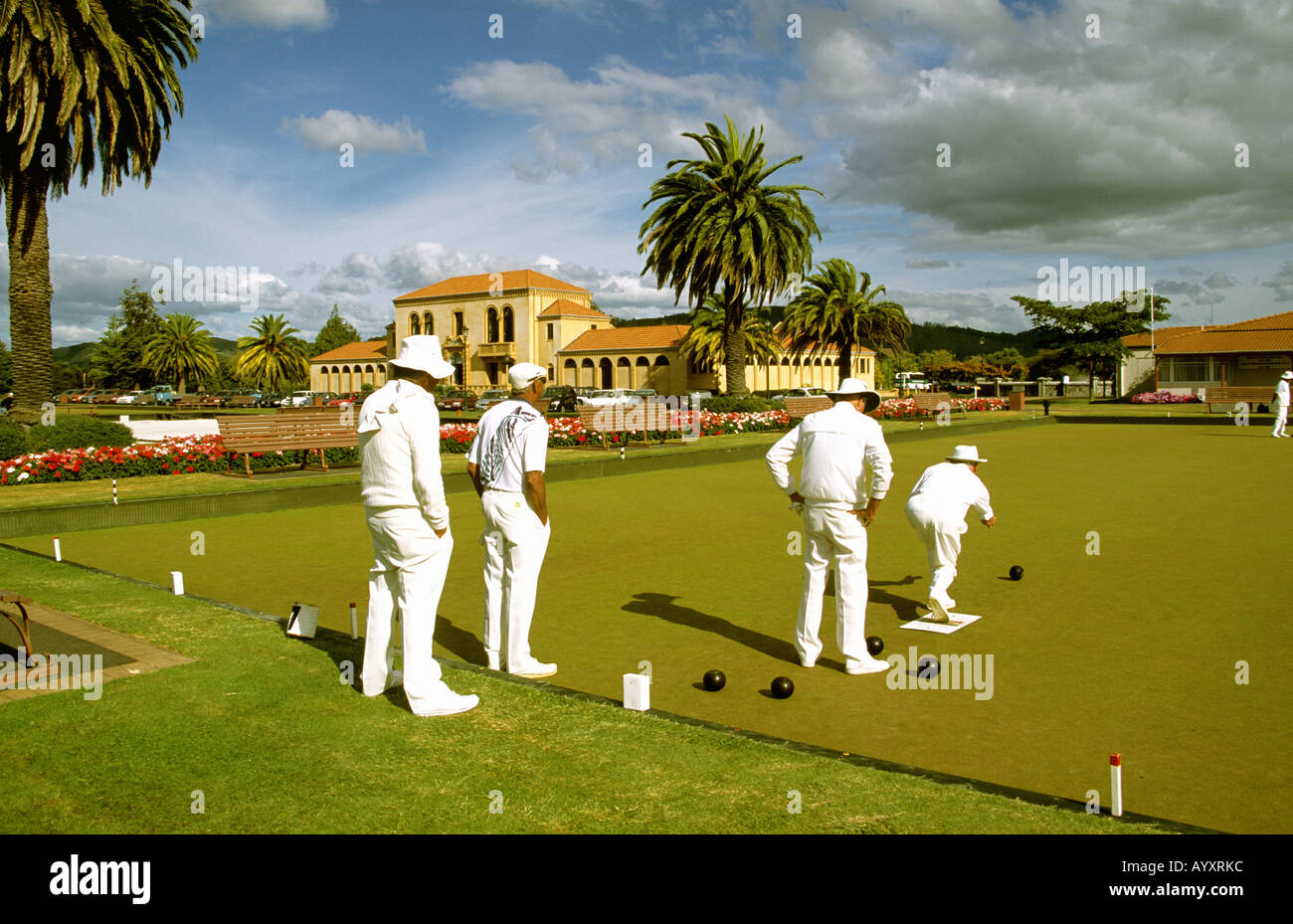 Lawn bowls new zealand hi-res stock photography and images - Alamy