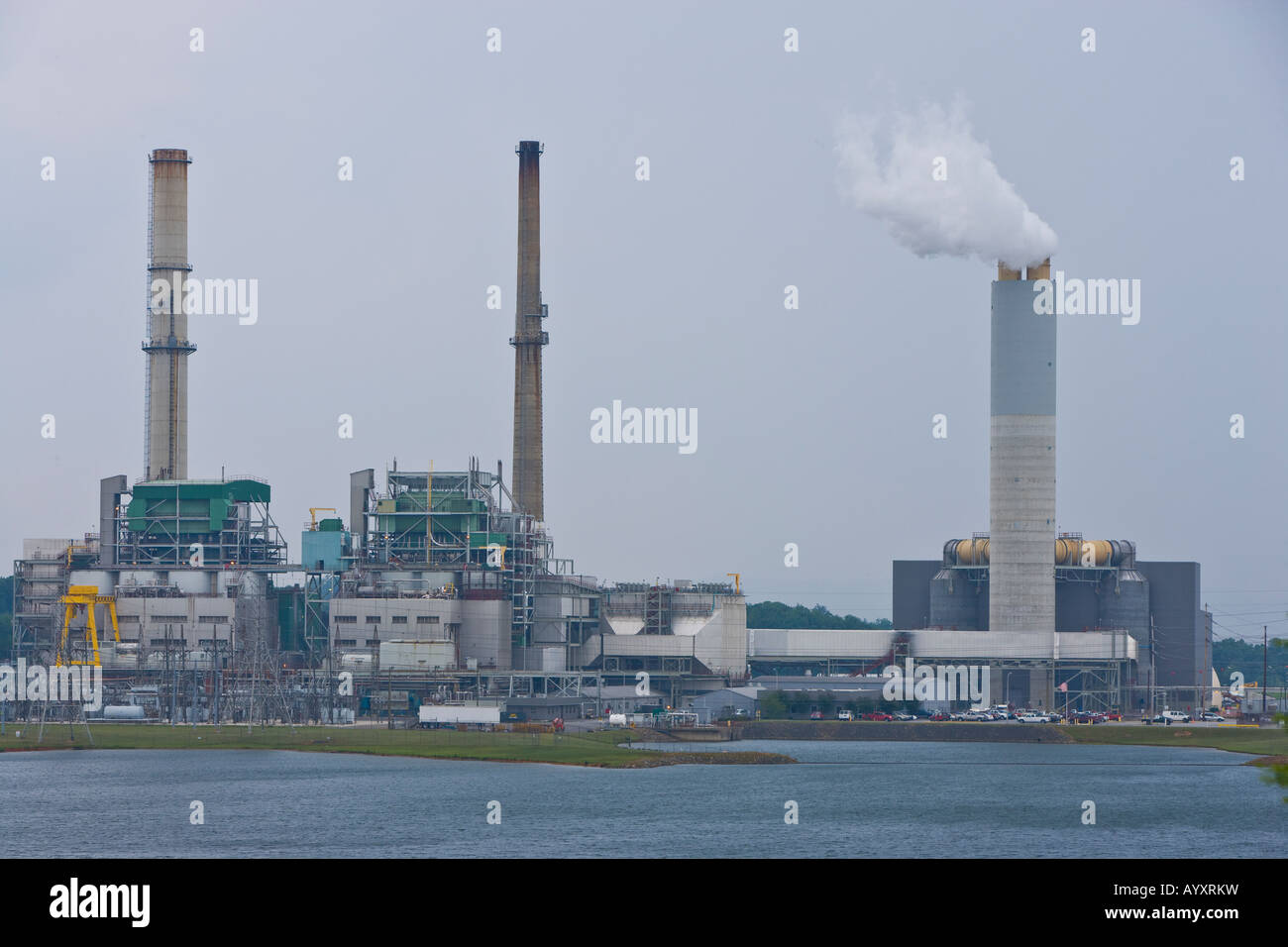 Progress Energy Power Plant in Asheville, North Carolina, U.S.A. at a ...