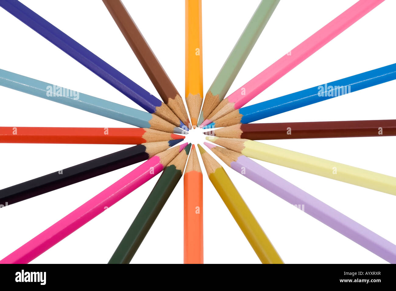 color pencils star Stock Photo - Alamy