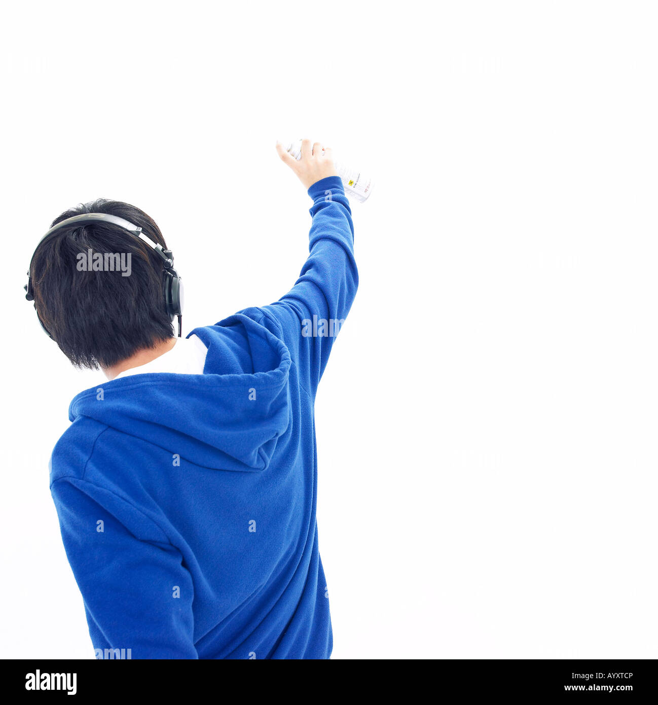 Back view boy student drawing hi-res stock photography and images - Alamy