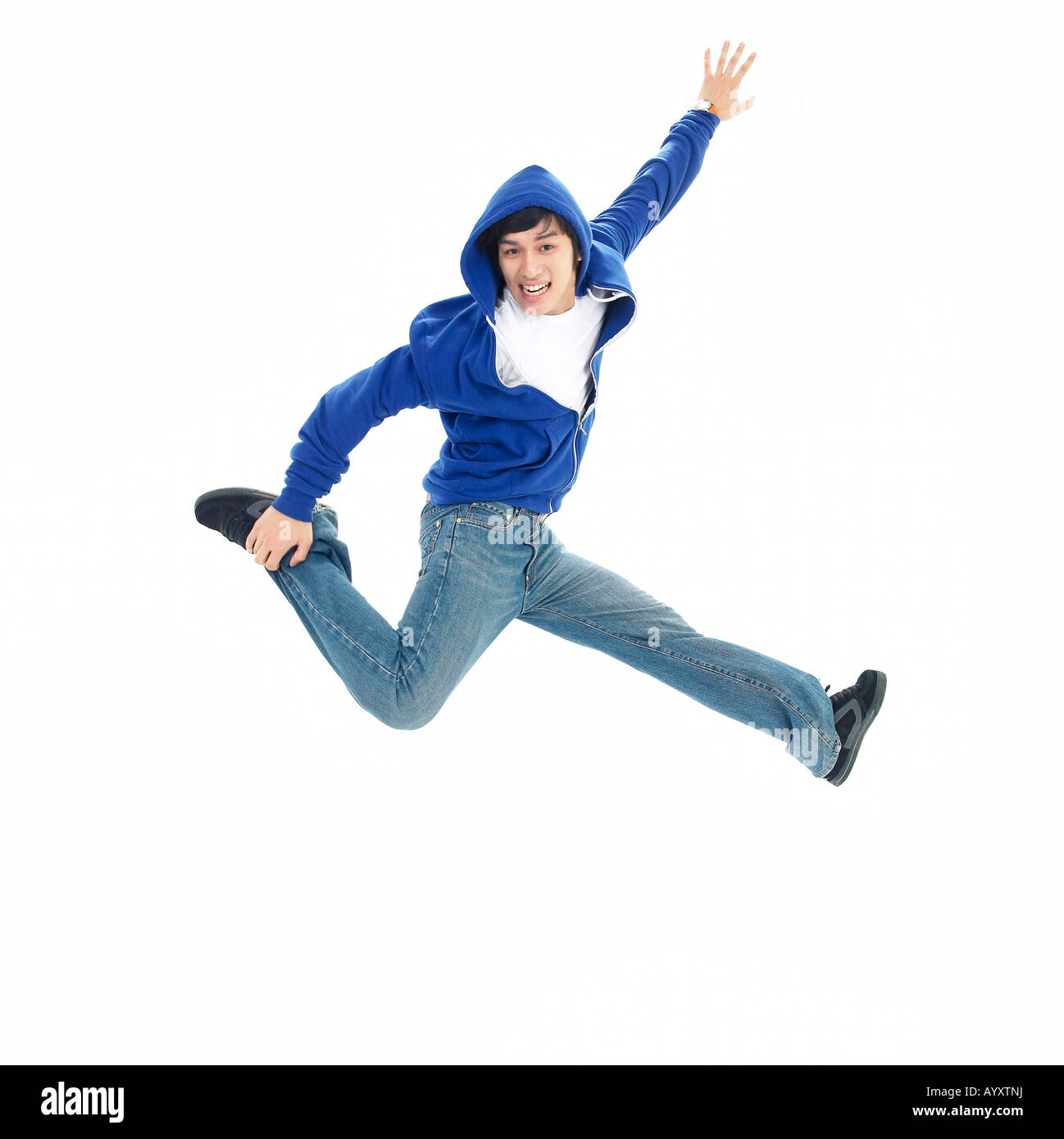 a boy who is jumping Stock Photo - Alamy