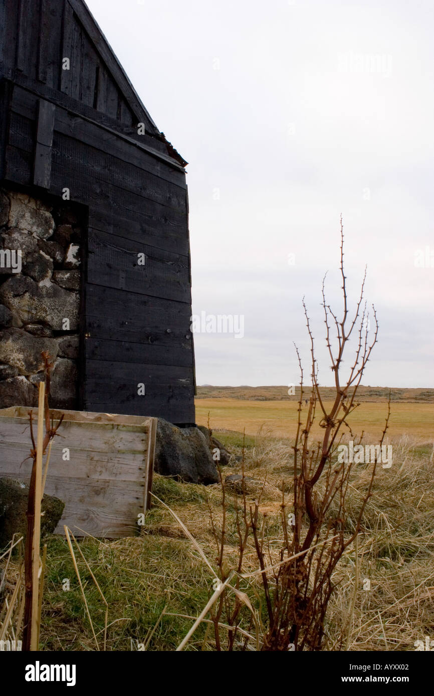 Old Barn, Reykjanes Peninsula, Iceland Stock Photo - Alamy