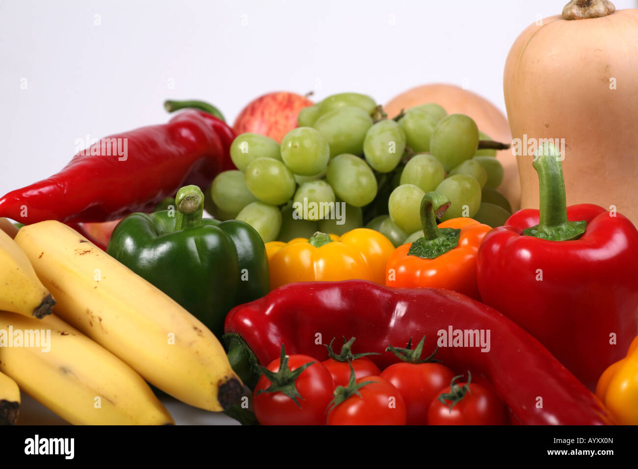 Fruit and Peppers Stock Photo - Alamy