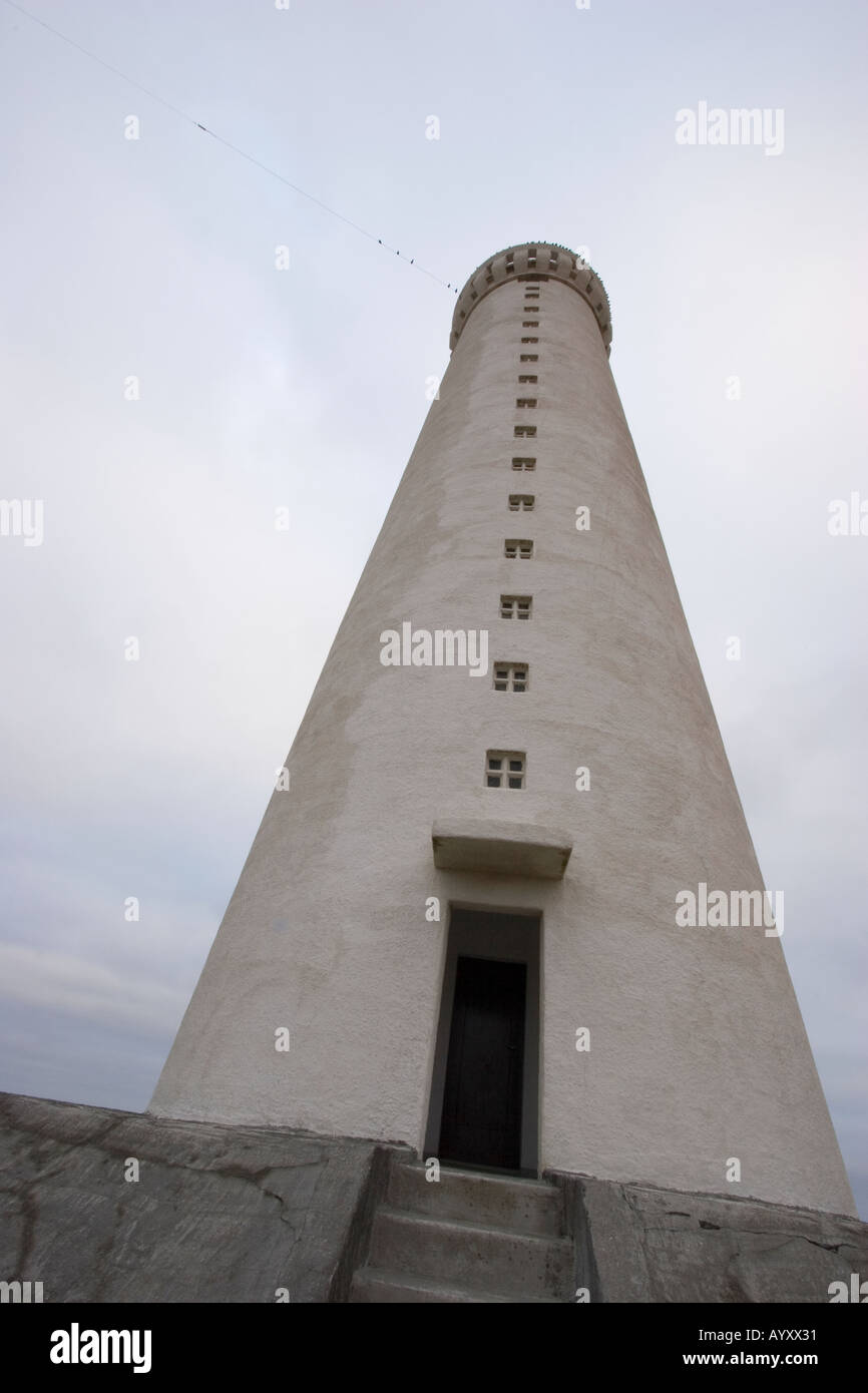 The New Gardskagi Lighthouse, Reykjanes Peninsula, Iceland Stock Photo ...