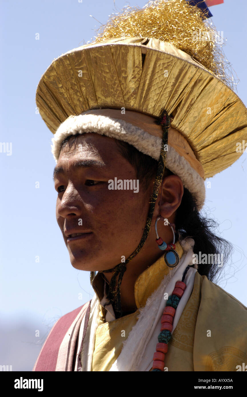 Traditional dress ladakhi men during hi-res stock photography and ...