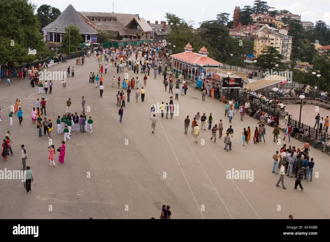 Scandal point square shimla himachal hi-res stock photography and ...