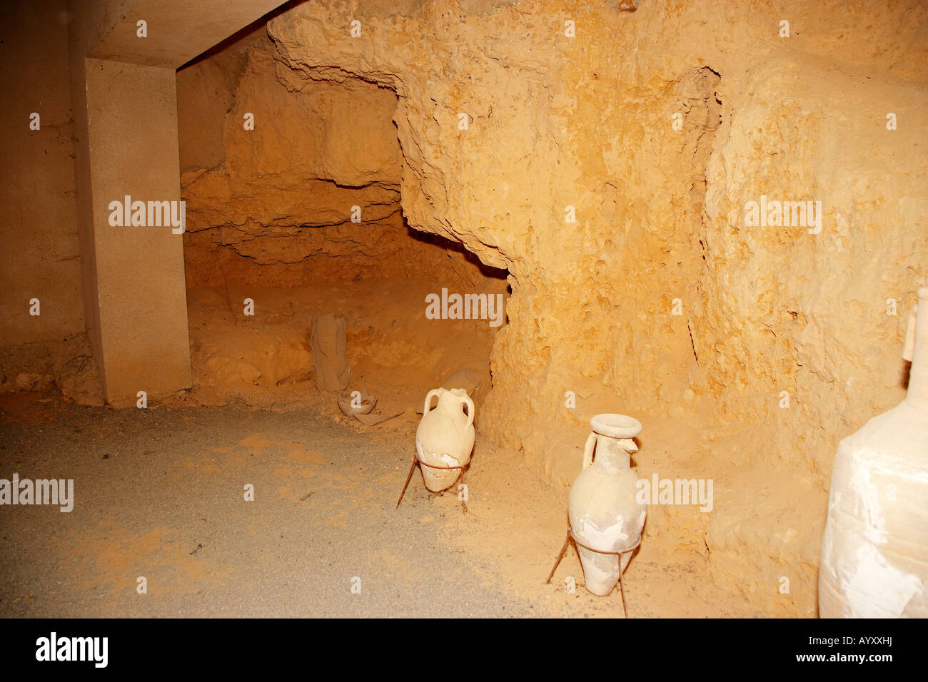 Janzour Punic Tomb, in Janzour City Museum, Libya Stock Photo - Alamy