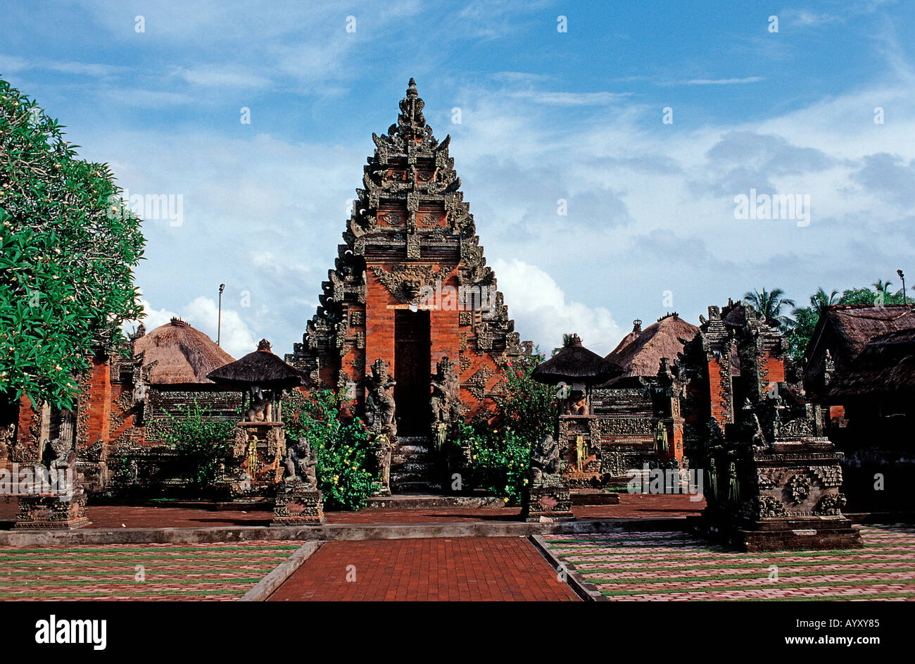 Typical architecture of ancient shrines in Bali Indonesia Bali Stock ...