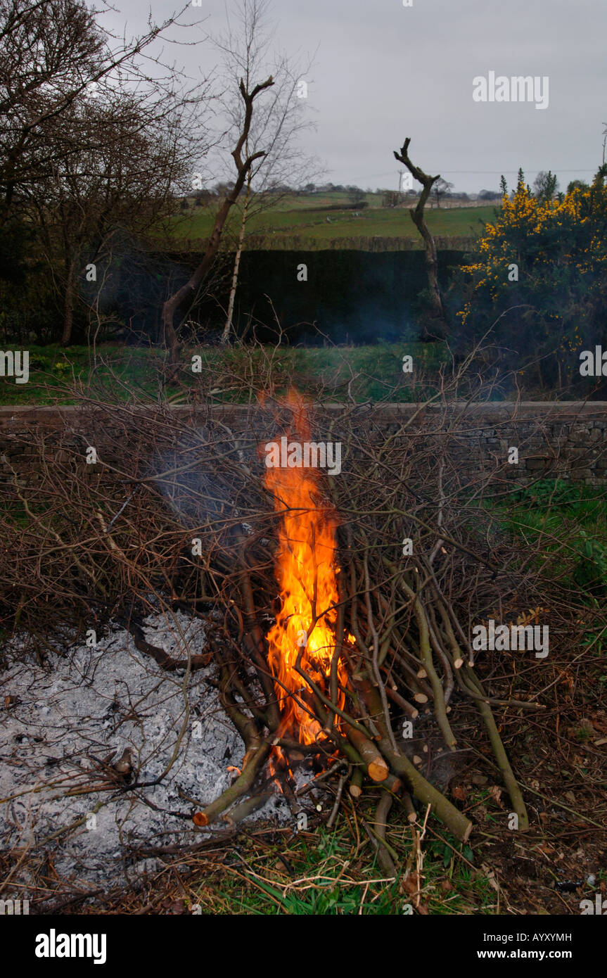 A Garden Bonfire Stock Photo - Alamy