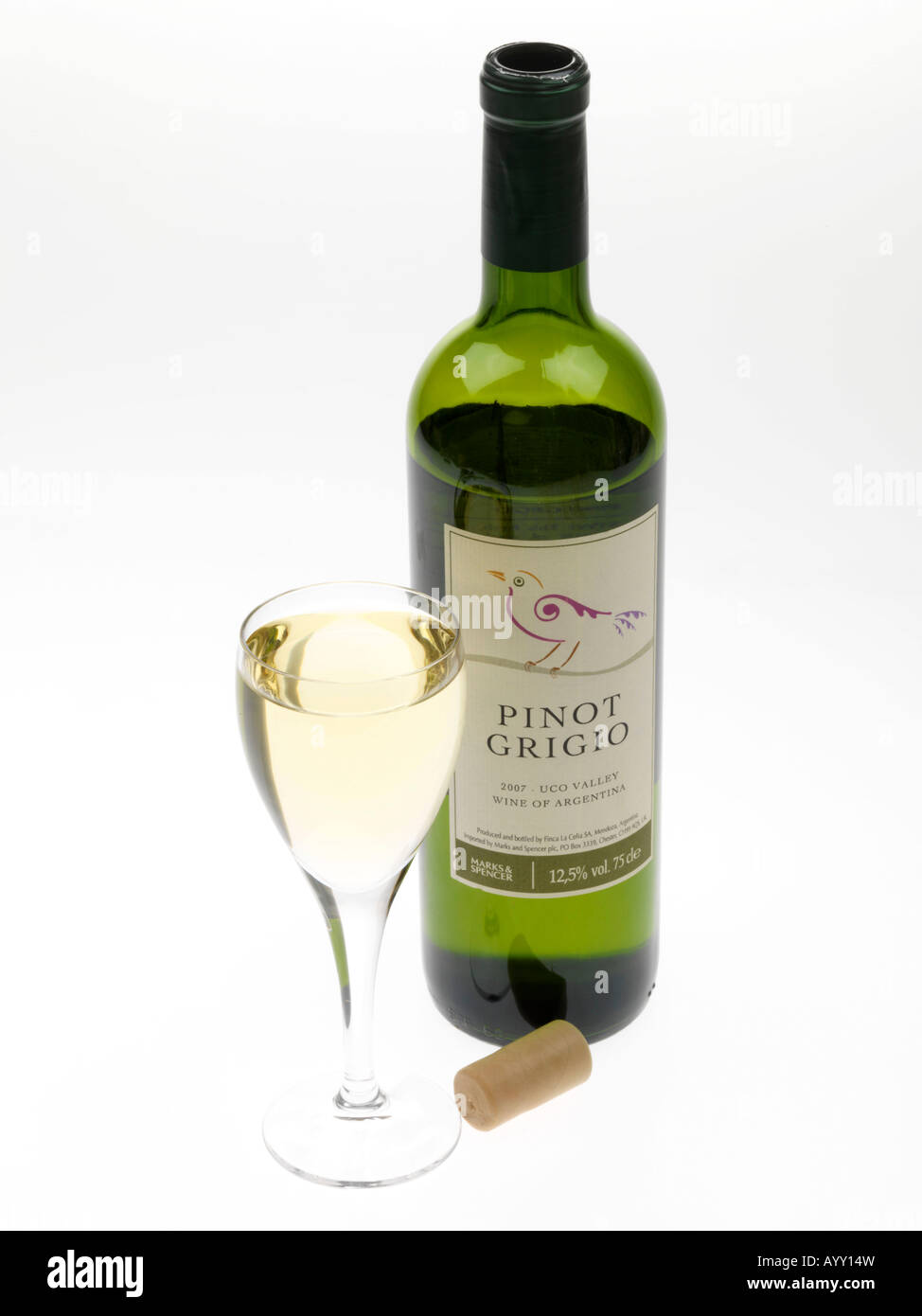 Bottle of Pinot Grigio Stock Photo - Alamy