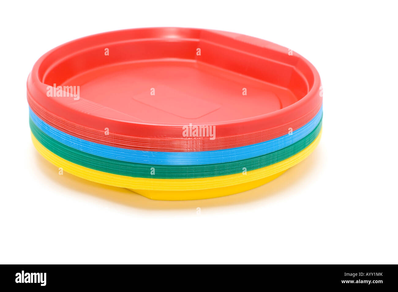 object on white kitchen utensil plastic plate Stock Photo - Alamy