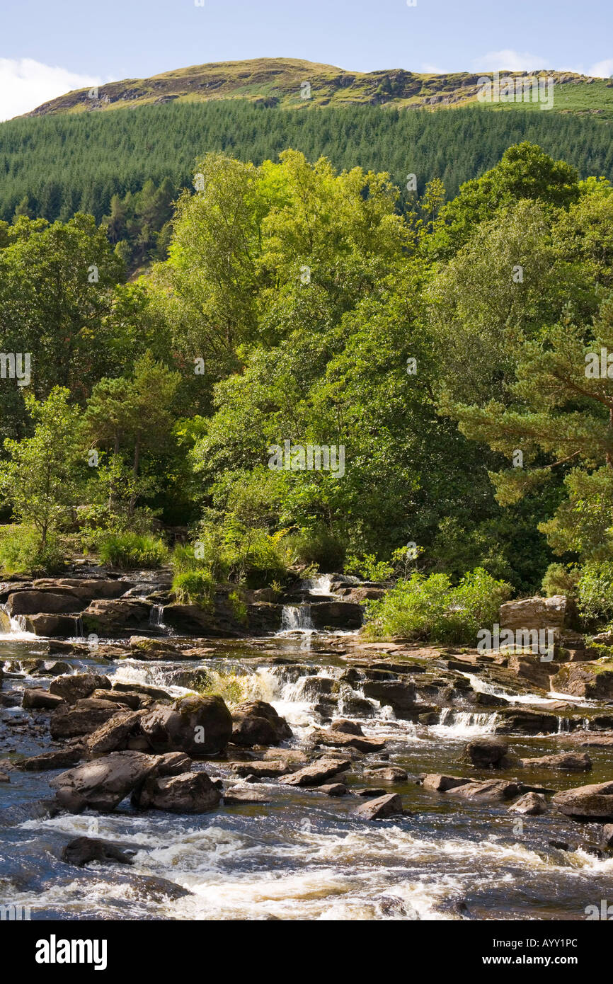 The Falls of Dochart on the River Dochart at Killin in the Scottish ...
