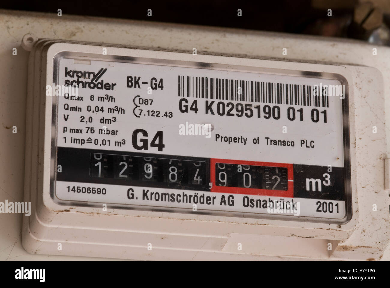 Gas volume meter hi-res stock photography and images - Alamy