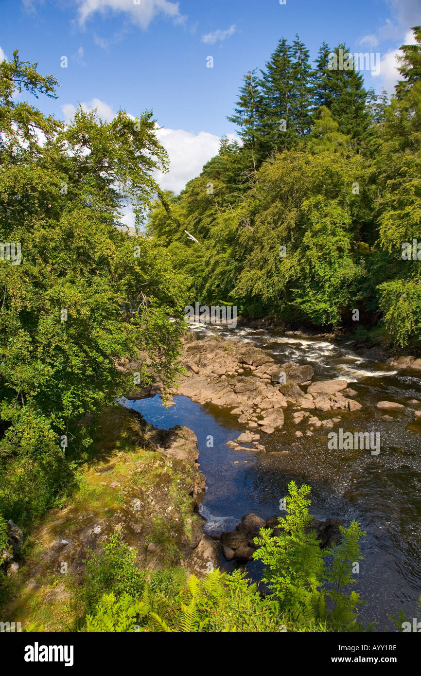The Falls of Dochart on the River Dochart at Killin in the Scottish ...
