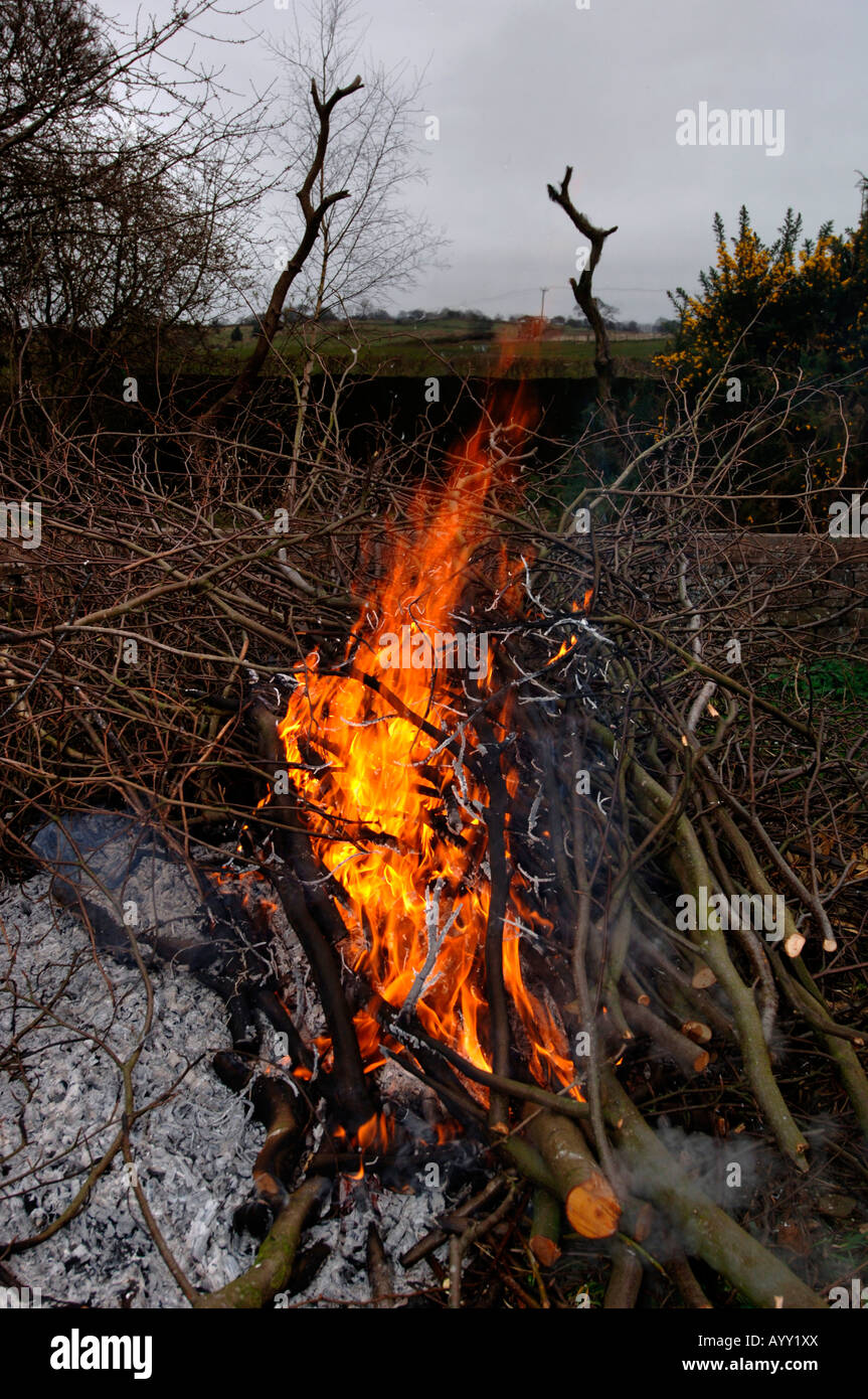 A Garden Bonfire Stock Photo - Alamy