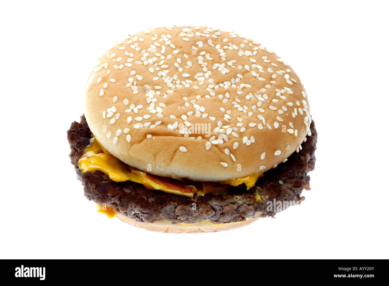 Quarter Pounder Burger With Cheese Stock Photo - Alamy
