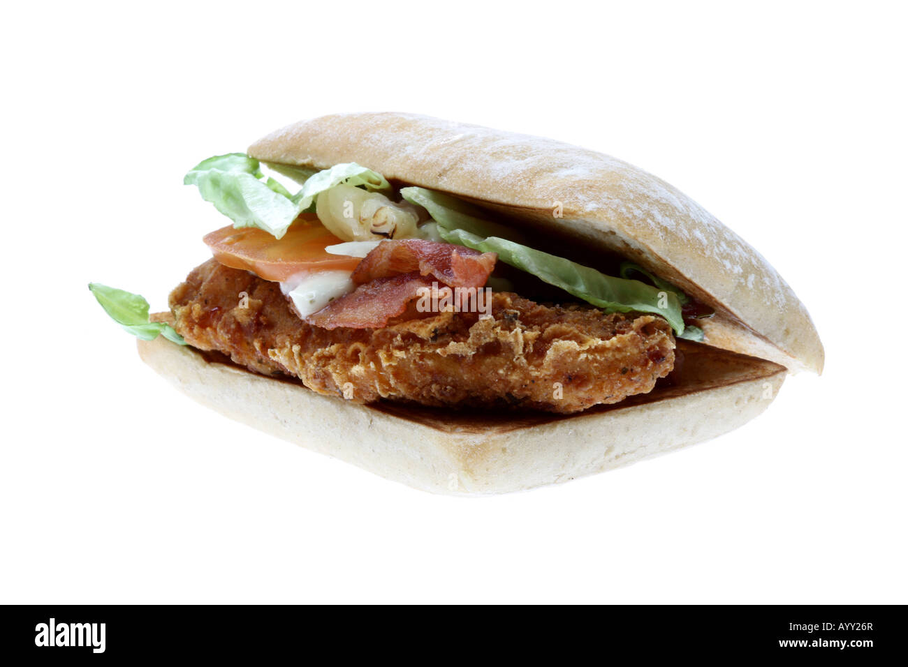 Mcdonalds chicken burger deluxe hi-res stock photography and images - Alamy