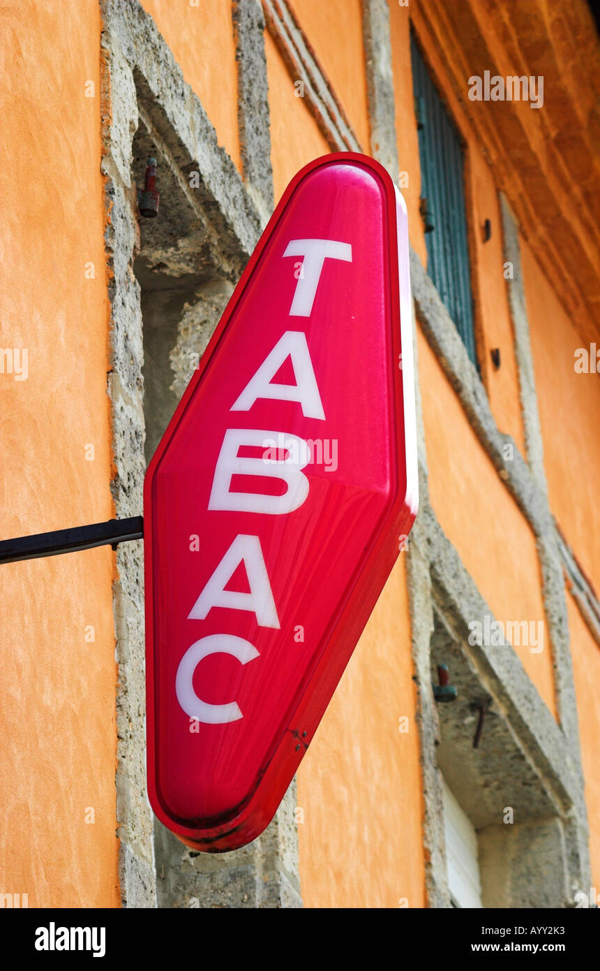 Tabac red sign hi-res stock photography and images - Alamy