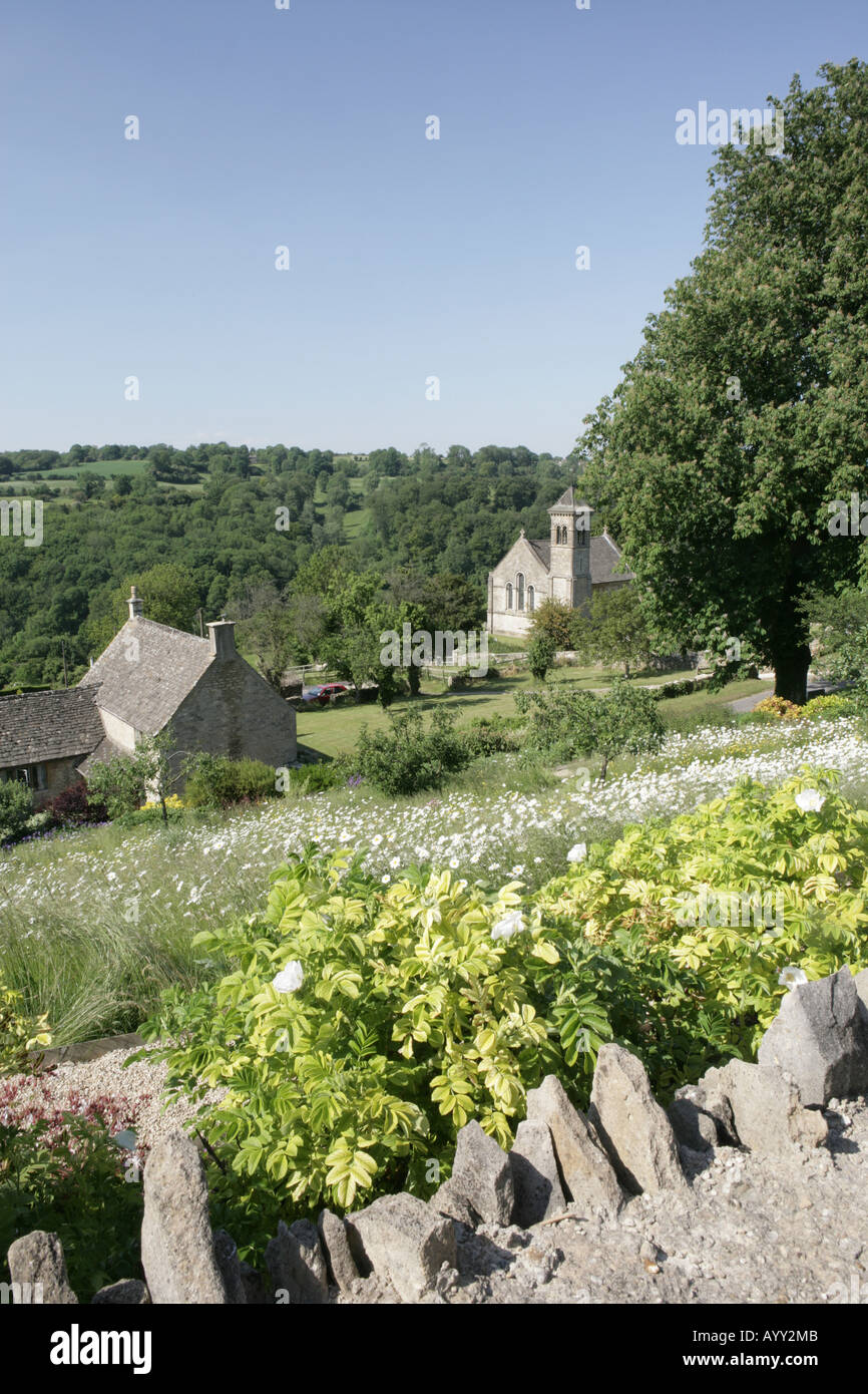 The cotswold village of Frampton Mansell Stock Photo - Alamy
