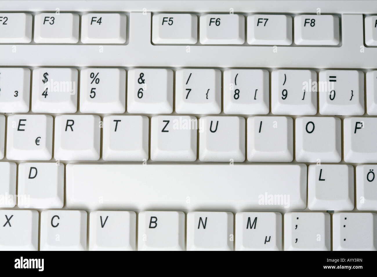 A gap on a computer keyboard Stock Photo - Alamy