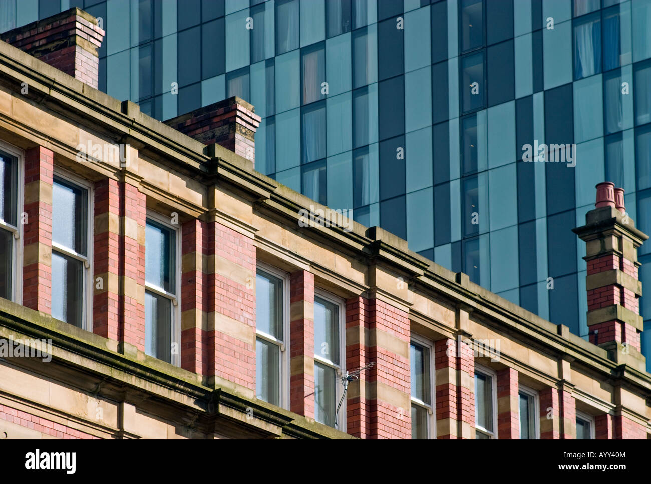 Mixed Architecture As The Modern Hilton Hotel Towers Above The Old ...