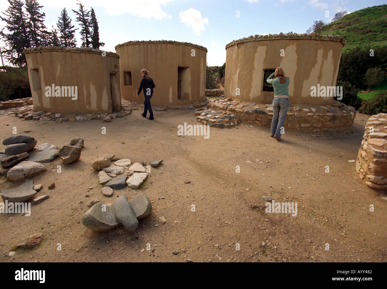 Choirokoitia Neolithic Settlement in Cyprus Stock Photo - Alamy