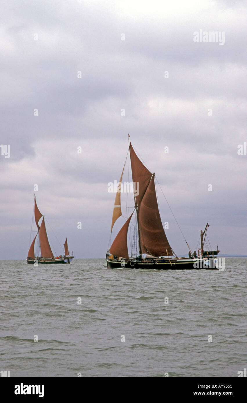 Thames Barge London ENGLAND Stock Photo - Alamy