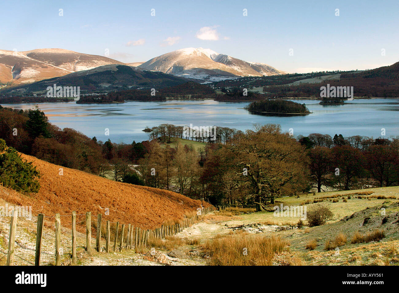 Derwent Water Lake District England (View) THE LAKES Stock Photo - Alamy